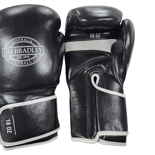 20oz Jim Bradley Black Leather Boxing Gloves – Jim Bradley Speedball